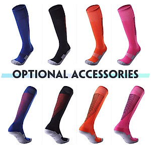 LAIFU Custom Soccer Jersey for Kids Soccer Uniforms for Men Women with Name Team Number Logo Sapphire Blue 4X-Small