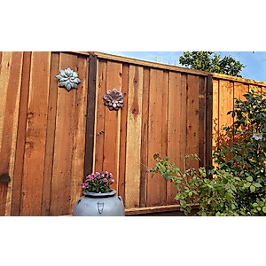 EASICUTI Bohemian Galvanized Metal Flower Wall Decor Metal Wall Art Decorations Hanging For Indoor Outdoor Home Bathroom Kitchen Dining Room Bedroom Living Room Or Wall Sculptures 12 Inch