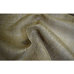USA Fabric Store Burlap Natural Jute Fabric 10 Oz 72" Wide by The Yard Premium Vintage Upholstery