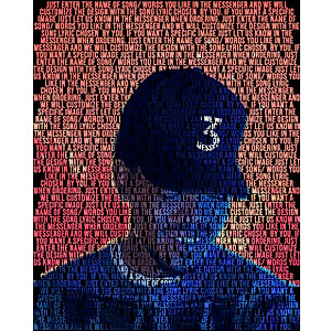 Chance The Rapper Custom Lyric Canvas Poster Print-Wrapped Canvas Print