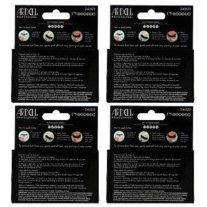 Ardell False Eyelashes Press On Lash Self-Adhesive Wispies Black 4 pack