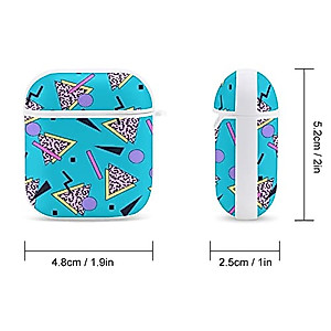 Japanese Vaporwave Case for Airpods Protective Cover for Apple Earphone with Keychain Cute Graphic Cases Designed for Air Pods 2&1