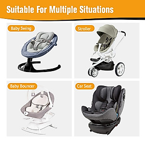 KAKIBLIN Baby Neck Pillow, Upgraded Baby Support Pillow for Head and Neck, Baby Head Pillow Baby Neck Pillow for Car Seat,Pushchair,Travel(Yellow Fox)