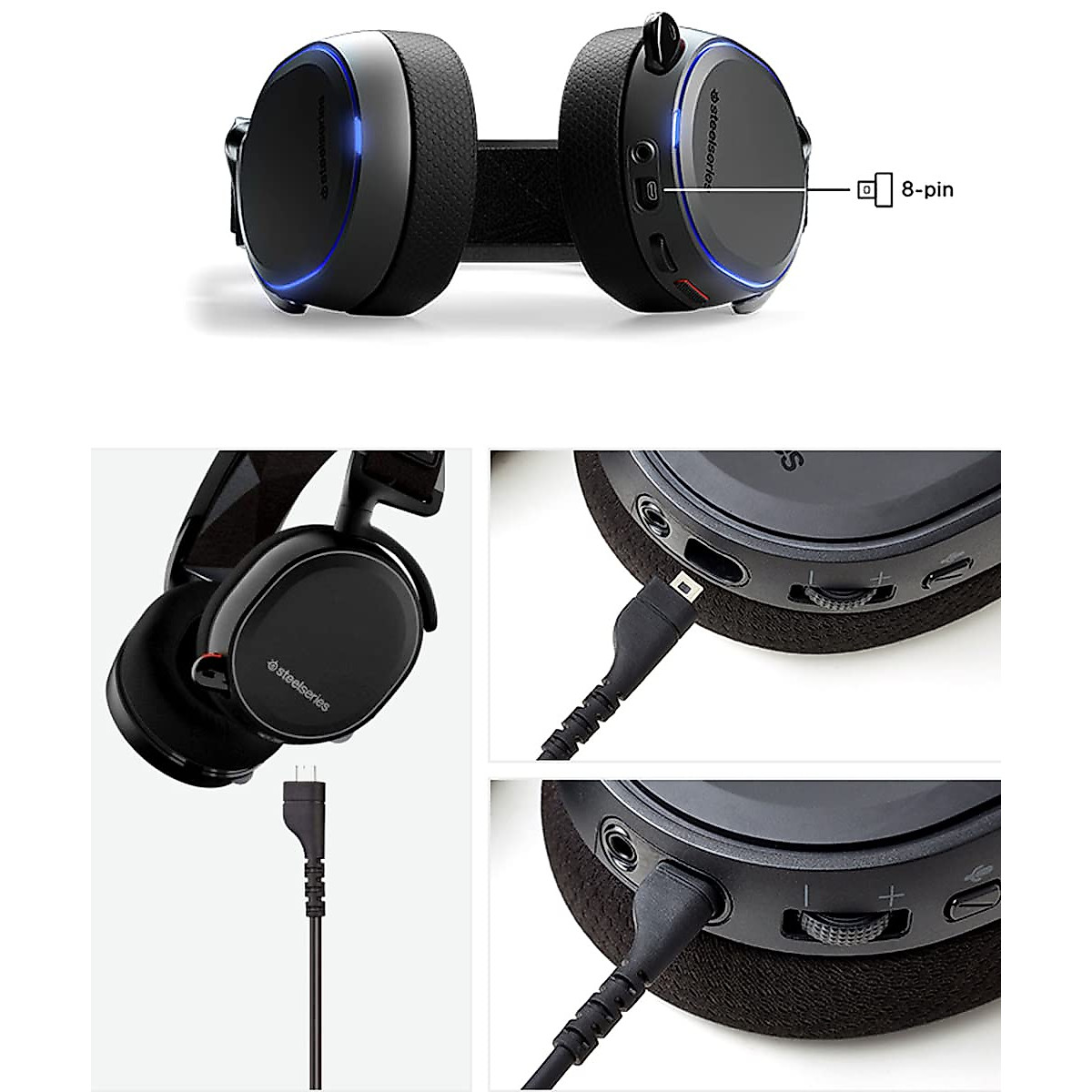 LecLooc Replacement Cable Cord Compatible with SteelSeries GamDAC, Sound Card, ChatMix of Arctis 3, Arctis 5, Arctis 7, Arctis Pro Gaming Headset 4.9FT