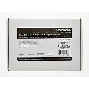 StarTech.com Dual Port 40G QSFP+ Network Card - Intel XL710 Open QSFP+ Converged Adapter - PCIe 40 Gigabit Ethernet Server NIC - 40GbE Fiber Optic LAN Card - Dell PowerEdge HPE ProLiant (PEX40GQSFDPI)