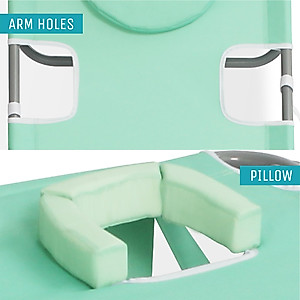 Ostrich On Your Back Backpack Beach Chair with Face Hole - Adjustable, Portable Lounge Chair with Cup Holder, Face Opening - Heavy Duty, Lay Flat Tanning Chair for Face Down Reading For Adults (Teal)