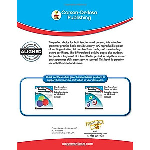 Carson-Dellosa Kelley Wingate Series Common Core Edition Grammar Workbook, Grades 3 - 4 (Ages 8 - 10)