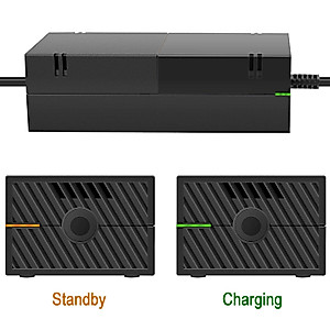 Upgraded Wall Charger for Xbox One Power Supply Brick, AC Adapter Charger with Power Cord for Xbox 1 Console, US Plug 100V-240V