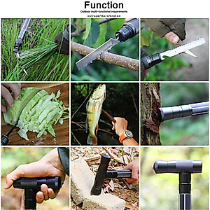 Trekking Poles Alpenstocks Walking Poles Multi Function Aluminum Alloy Hiking Sticks for Climbing Camping Backpacking Outdoor