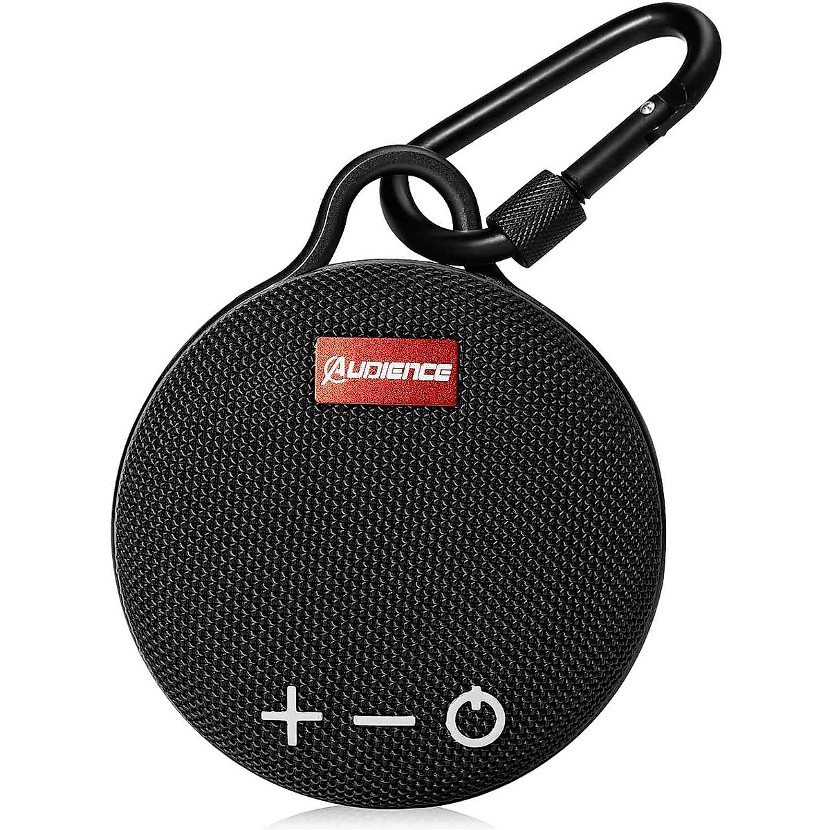 UrbanX Audience Series IPX7 Bluetooth Waterproof Speaker with Clip, 20H Playtime, Compact Speaker with Big Sound, Punchy Bass, Wireless for Samsung Galaxy A71 & Beach, Pool, Boat, Black 1 Pack