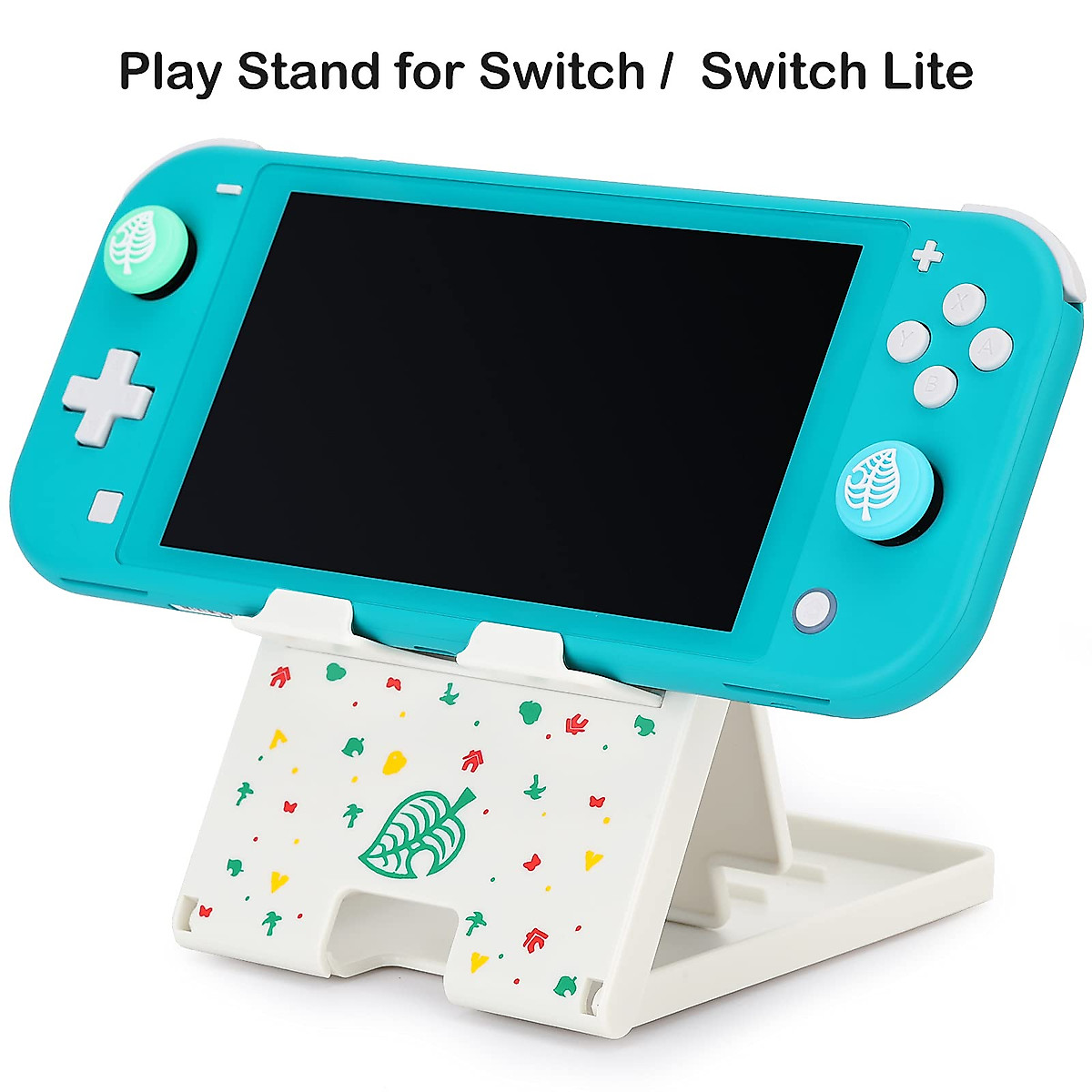 Tscope Switch Stand for Nintendo, for Animal Crossing Switch Holder, Adjustable Switch Lite Compact Portable Foldable Stand for Nintendo Switch OLED Accessories (White)