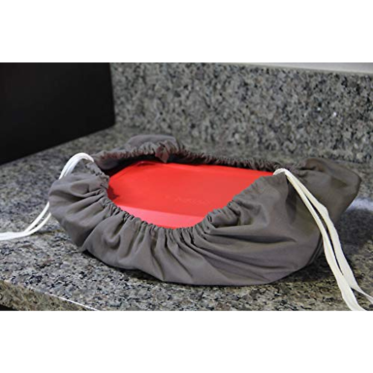 Grand Fusion 2 In 1 Casserole Carrier And Dish Towel For Kitchen, Machine Washable Kitchen Towels, Can Be Converted To Casserole Carrier For Hot Or Cold Food, Gray, Pack Of 1