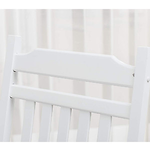 BplusZ Patio Outdoor Rocking Chair Set 3 Piece Furniture Rocker with Small Side Table for Bistro Porch White