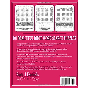 WORD SEARCH BIBLE VERSE FOR WOMEN: 101 Puzzles for Seniors and Adults. A Perfect Gift to Keep Mind Active and Feed It with Positive Thoughts