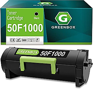 GREENBOX Remanufactured 501 50F1000 High-Yield Toner Cartridge Replacement for Lexmark 501 50F1000 50F000G 500G for MS610dn MS510dn MS415dn MS610de MS310d MS312dn Printers (1,500 Pages, 1 Black)