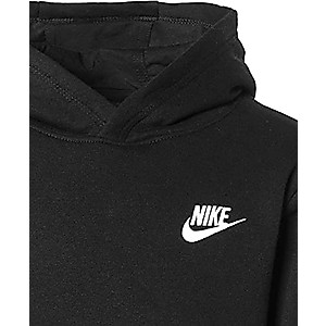 Nike Boy's Club Fleece Pullover Hoodie (Little Kids) Black 5 Little Kids