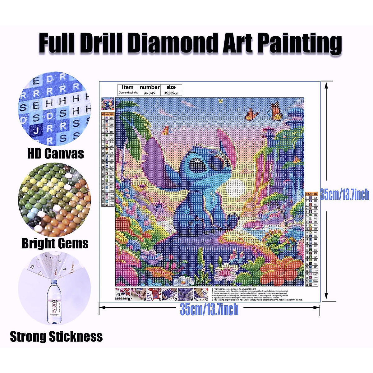 Ksxistiyt Diamond Art Painting Kits for Adults, Full Drill Diamond Dots Paintings for Beginners, Round 5D Paint with Diamonds Pictures Gem Art Painting Kits DIY Crafts Kits 14x14inch