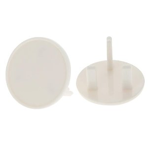 Fielect Outlet Plugs Covers Childproof Outlet Covers Protectors Electric Socket Cover Electrical Protector White 5Pcs