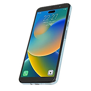 Yunseity I14 Promax Unlocked Smartphone, 4GB RAM 64GB ROM 5G Dual Bands WiFi, 6.1 Inch HD Screen Cellphone for Android 11, MT6889 10 Core, 7000mAh Battery, 8MP 16MP Cameras, 2 SIM Cards (Blue)