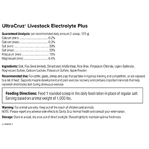UltraCruz Livestock Electrolyte Plus, 5 lb
