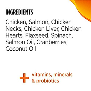 Nulo Freestyle Freeze-Dried Raw, Ultra-Rich Grain-Free Dry Cat Food for All Breeds and Life Stages with BC30 Probiotic for Digestive and Immune Health, Chicken & Salmon, 8 Ounces