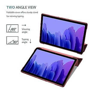 ProCase Smart Case for Galaxy Tab a7 10.4 Inch 2022 2020 (SM-T509 T500 T503 T505 T507), Protective Stand Case Hard Shell Cover for 10.4 Inch Galaxy Tab a7 10.4 -Wine