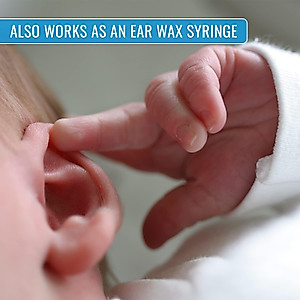 DMI Reusable Nasal Aspirator for Baby & Ear Bulb Syringe for Infant - Gentle Mucus Removal Suction to Clear Airway & Nasal | Baby Congestion Relief Nose Sucker For Baby