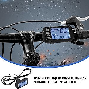 YOLUFER 24V/36V 250W/350W Brushless Motor Controller Kit Electric Motor Control with LCD Panel for E-Bike Electric Bike Scooter