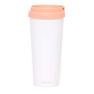 ban.do Hot Stuff Insulated Thermal Travel Mug Tumbler, 16 Ounces, But First Coffee (Multi)