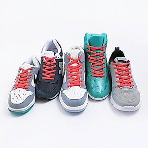 VSUDO 71" Oval Running Shoe Laces or Sneakers Shoelaces, Half Round Athletic Basketball Shoe Laces, Shoestring for Sport or Running Shoes [1 Pair-Salmon Pink-180CM]