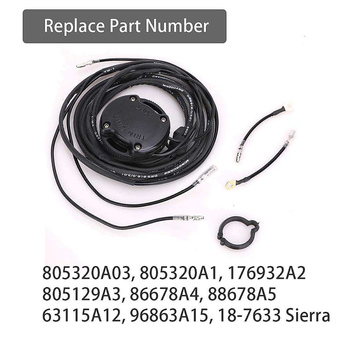 Power Trim Sender Limit Switch Kit Replacement for Mercruiser MC-I, R, MR, Alpha One, Alpha One Gen II and Bravo Sterndrives Replace 805320A03 805129A3 805130A2 - Tilt Limit Sender Switch