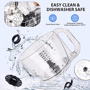 Homtone 16 Cup Food Processor with Storage Box, 10-in-1 Electric Vegetables Chopper for Slicing, Chopping, Mincing, Shredding, Purees & Dough, Extra-Large 3" Feed Chute, 600W, White