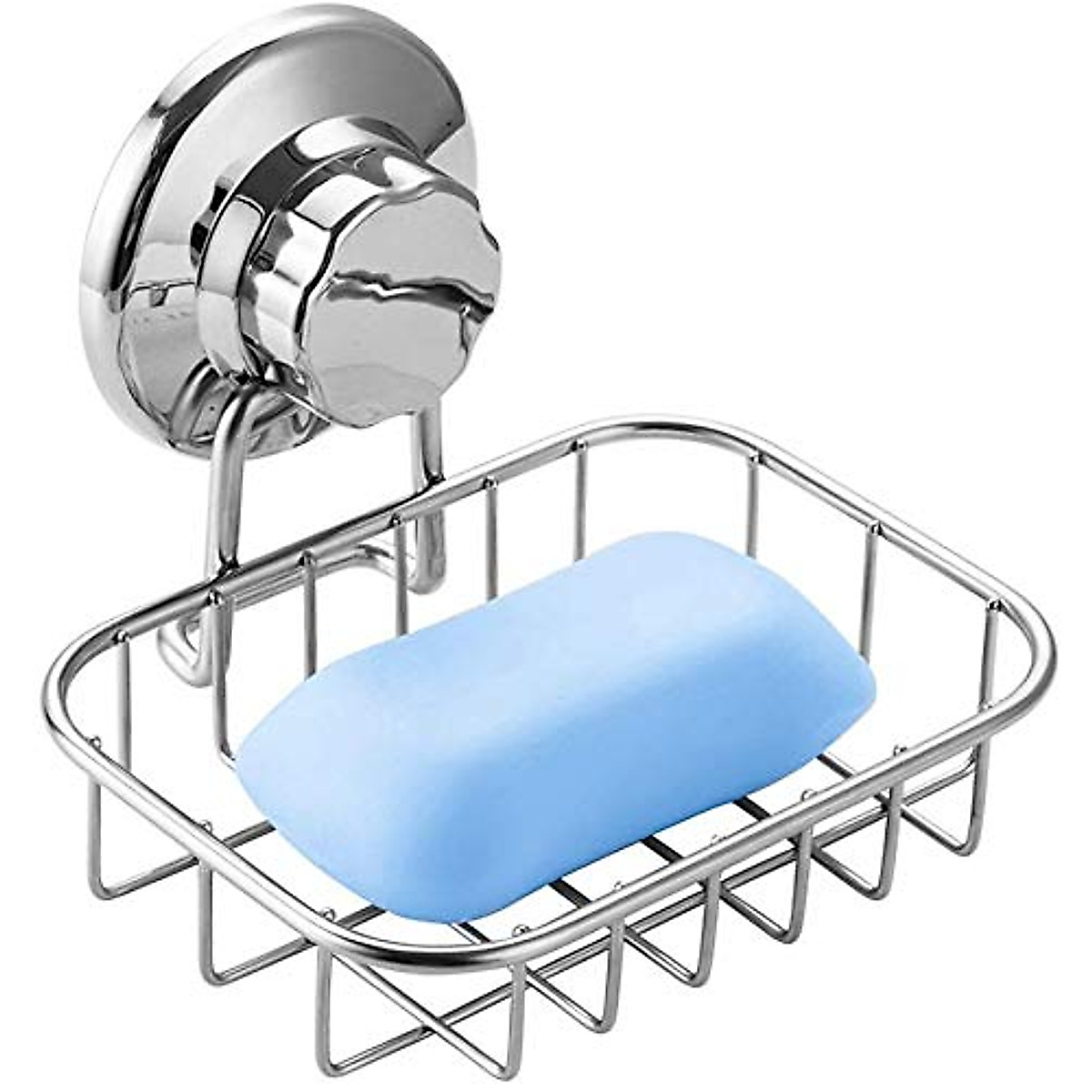 SANNO Suction Cups Shower Caddy Soap Holder Suction Hooks, Bathroom Wire Basket Caddy Accessories Storage Organizer Shelf for Shampoo, Soap,Conditioner-set of 3