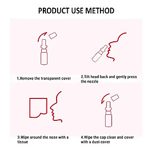 VIGOR PATH Glass 1 oz Nasal Sprayer - Empty, Refillable, Travel-Sized Solution for Saline Applications - Quality Glass Construction! (Amber)
