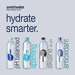 smartwater Vapor Distilled Premium Water, 16.9 Fl Oz (Pack of 6)