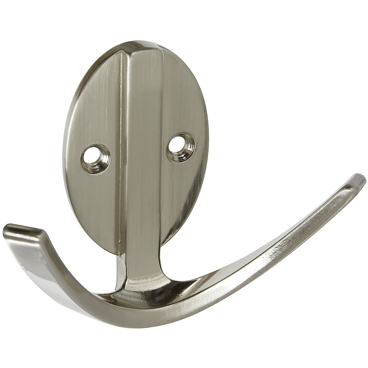 Stanley Hardware S807-032 V8010 Modern Double Robe Hook in Satin Nickel
