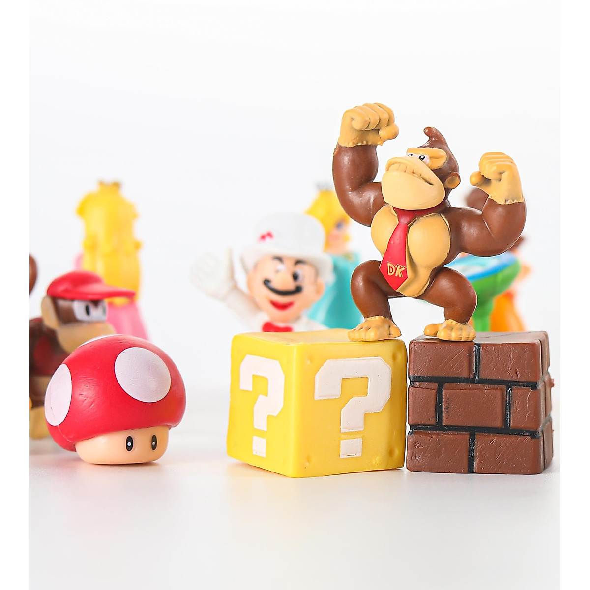 Super Bros Action Figures - 48PCS Super Mary Cake Toppers Birthday Party Favor Decorations, Video Game Figurines Character Toys for Boys Gils Gift