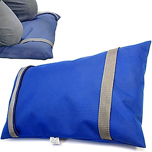 PILLOW GANIC Kneeling Pad, Superior Comfort Compared to Foam Pads. Made in USA, Weatherproof Natural Hull Filling Yard Work Gardening Shop Yoga Exercise Praying Bath Kneeler