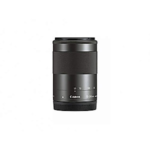 Canon EF-M 55-200mm f/4.5-6.3 Image Stabilization STM Lens (Black) (Renewed)