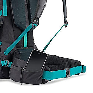 High Sierra Pathway 2.0 Backpack with Hydration Storage Sleeve, for Hiking, Biking, Camping, Traveling, Black, 75L