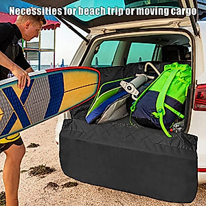 Veckle Cargo Liner, SUV Cargo Cover for Dogs with Side Flaps Hammock Water Resistant Nonslip Dog Seat Cover Cargo Area Protector Scratchproof for SUVs Sedans Vans