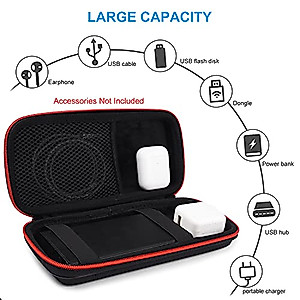 SKYNEW Power Bank Hard Travel Case Medium Compatible RAV Power 26800/20100/20000mAh, Anker Power Core 26800mAh/ PowerCore +26800mAh, INIU 10000mAh and Miady 10000/15000mAh (Medium Black)
