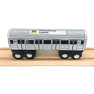 Munipals MP01-110W Wooden Subway W Train NYC MTA NYC Broadway Local R46 Car