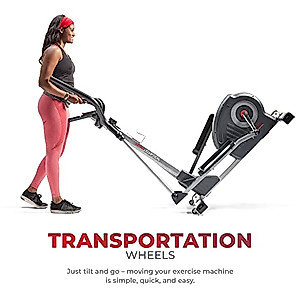 Sunny Health & Fitness Elite Interactive Series Exercise Elliptical with Exclusive SunnyFit App Enhanced Bluetooth Connectivity - SF-E320047