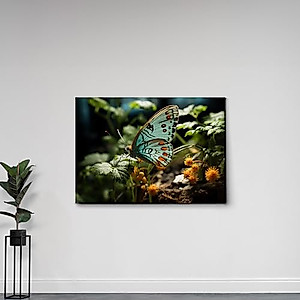 Abstract Painting Buy Canvas Wall Art, Butterfly Painting Art, Butterfly canvas, bedroom Butterfly wall art,Watercolor abstract Butterfly canvas painting