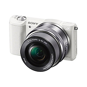 Sony a5100 16-50mm Mirrorless Digital Camera with 3-Inch Flip Up LCD (White)