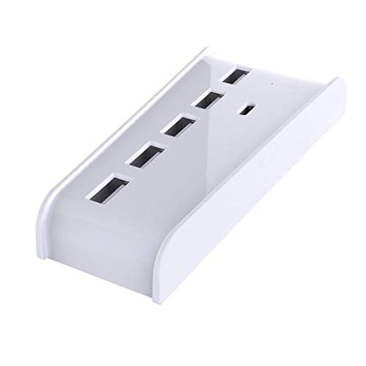 SHYPT 5 Port High-Speed Splitter Adapter Game Console USB Hub Multifunctional for PS5 Game Console Charging Stand Indicator Light (Color : White)