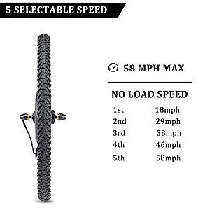 Ktaxon Electric Bike Conversion Kit, 48V 1000W Ebike Conversion Kit, 26" E-Bike Conversion Kits with PAS, LCD Display, Aluminum Alloy Frame and Gearless Hub Motor(Rear Wheel w/Flywheel)