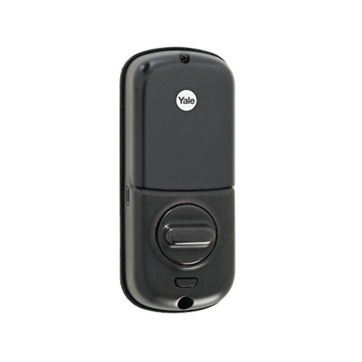 Yale Security Inc. YRD-210-HA-0BP Yale Push Button Electronic Deadbolt with ZigBee (Works with Echo Plus, Samsung SmartThings, Wink and More) in Oil Rubbed Bronze