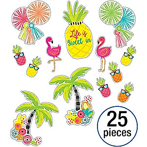 Schoolgirl Style - Simply Stylish Tropical | Life Is Sweet Bulletin Board Set, 25 Pieces